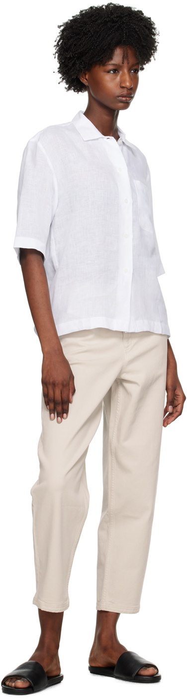 Sunspel White Pocket Shirt Sunspel