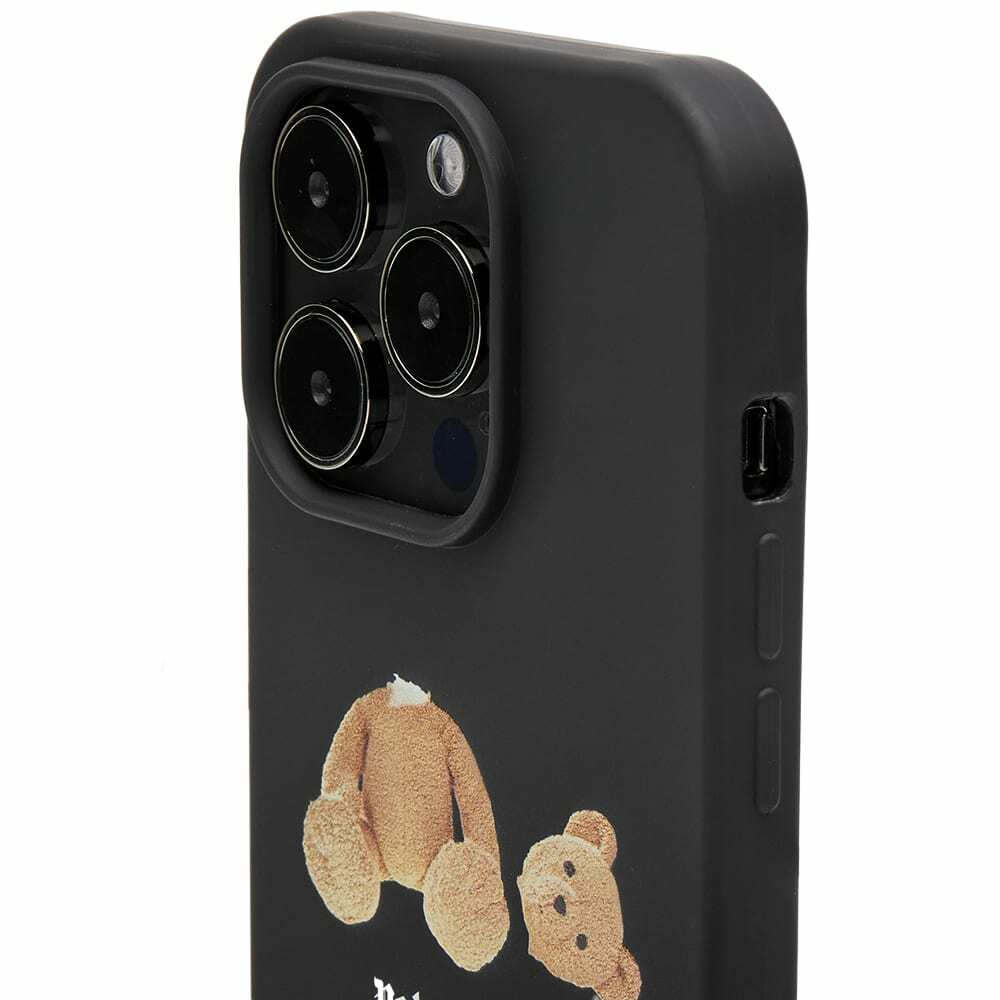 Palm Angels Men's Bear iPhone 14 Pro Case in Black/Brown Palm Angels