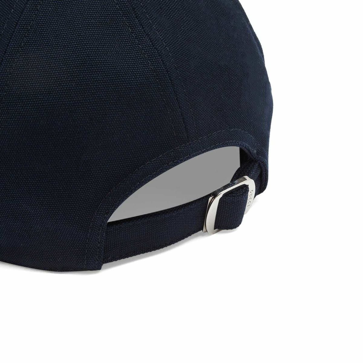Gucci Men's Frame Logo Cap in White/Ink Gucci