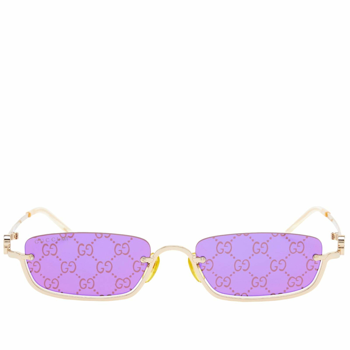 Gucci Women's Eyewear GG1278S Sunglasses in Gold/Violet Gucci