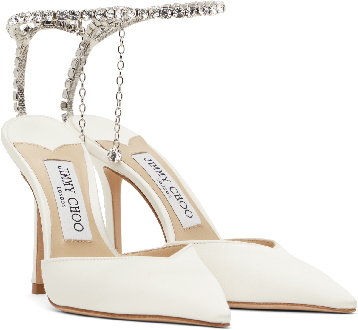 Jimmy Choo Off-White Saeda 100 Heels Jimmy Choo