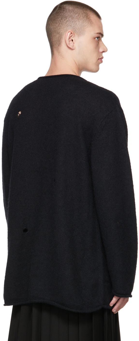 Undercover Black Distressed Sweater Undercover
