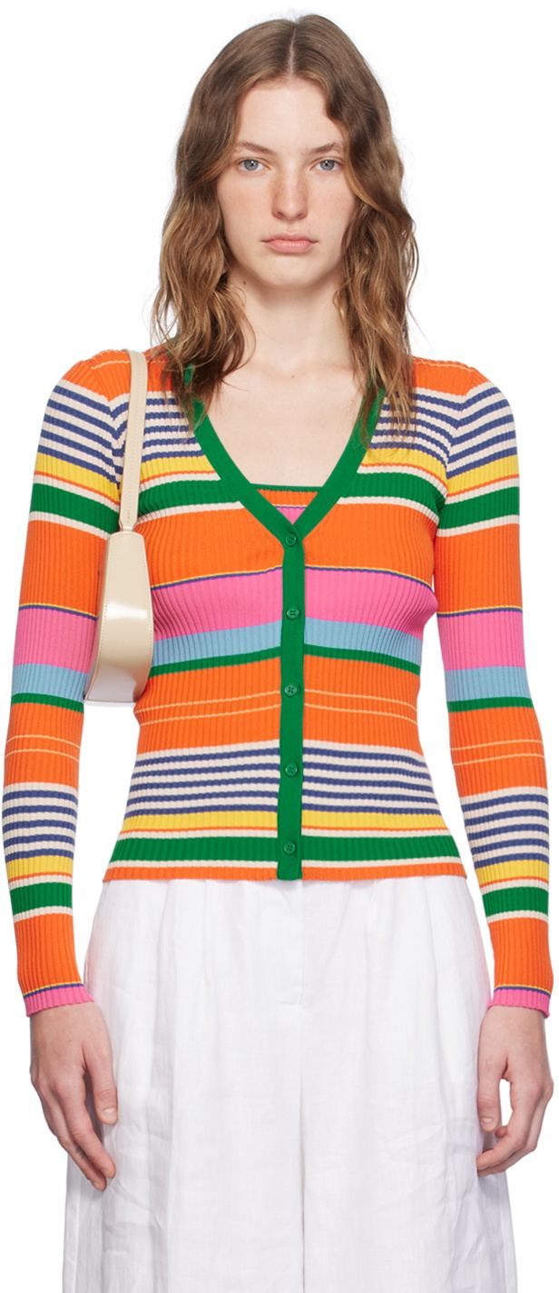 Staud Multicolor Cargo Cardigan Staud