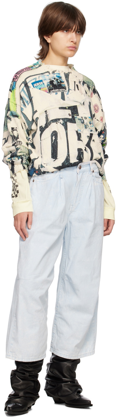 R13 Blue Cropped Jeans R13