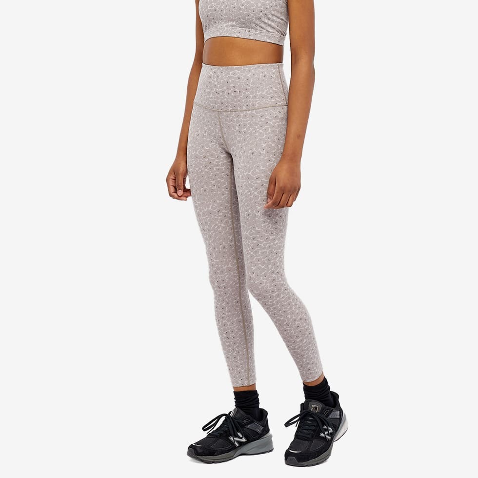Varley Women's Lets Move High Rise Cropped Leggings in Taupe Cluster ...