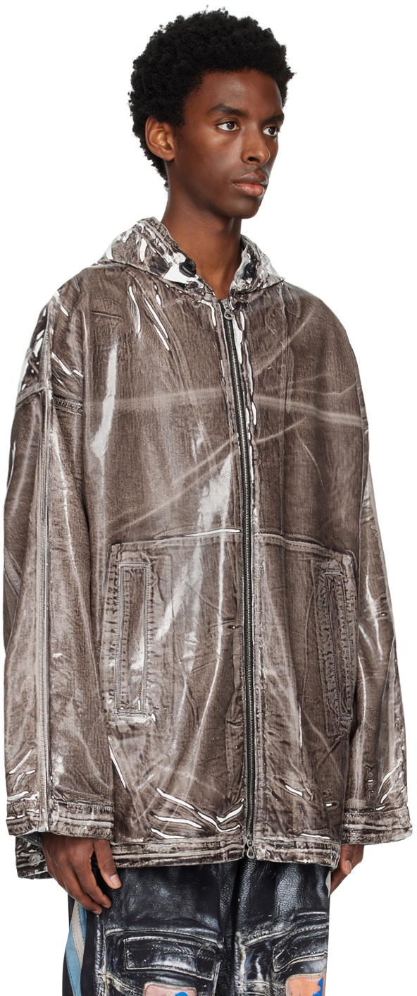 Diesel Brown D-Spark-Fsc Jacket Diesel