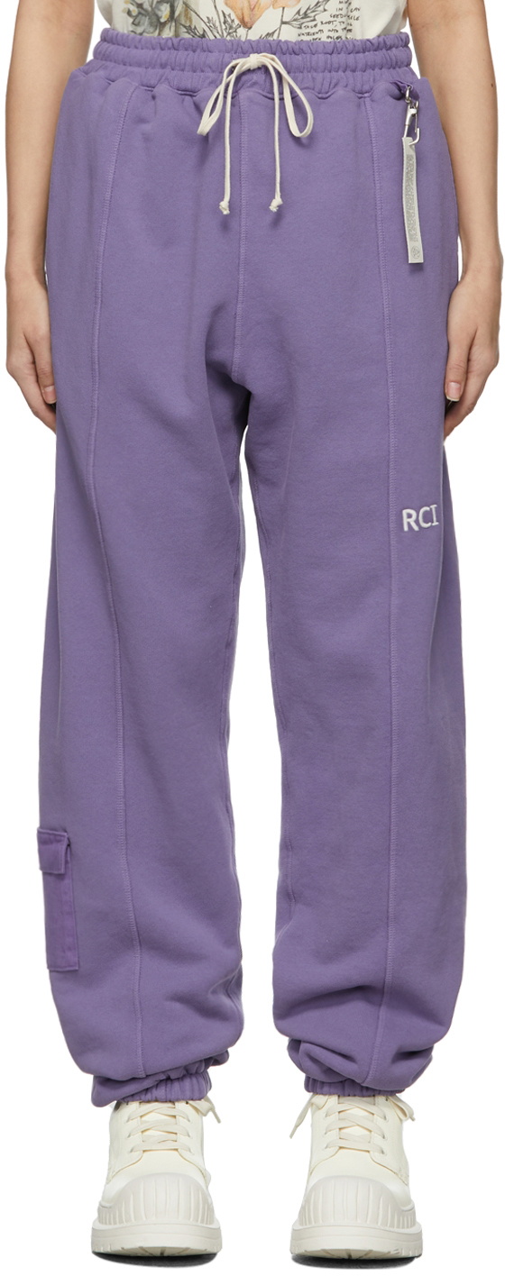 Reese Cooper Purple Logo Lounge Pants Reese Cooper