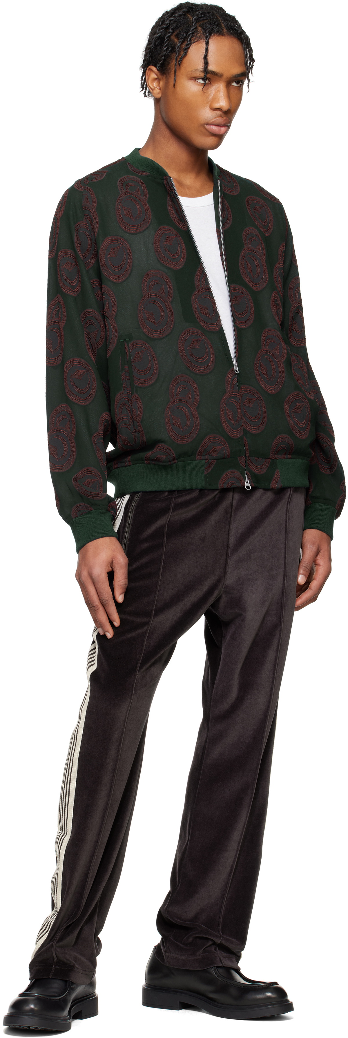 NEEDLES Green BB Bomber Jacket Needles