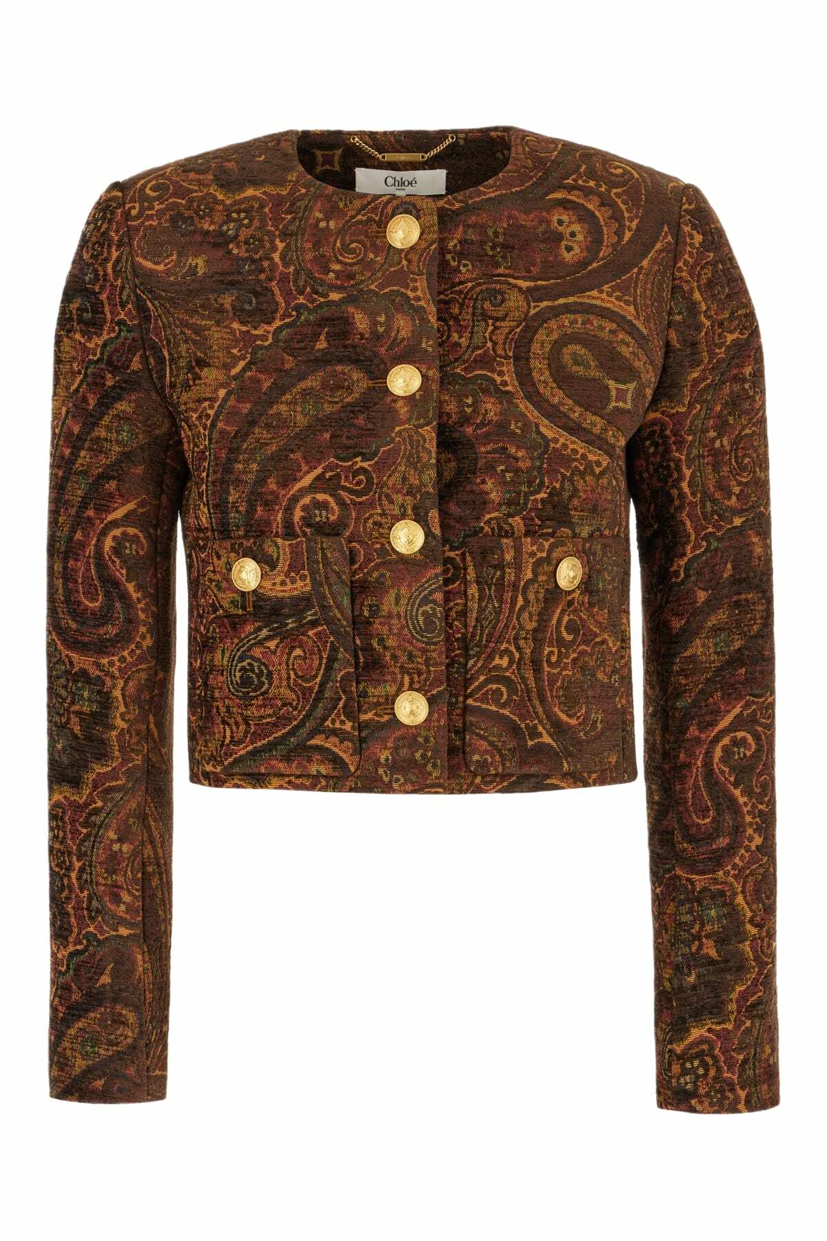 Chloé Embroidered Viscose Blend Jacket Chloe