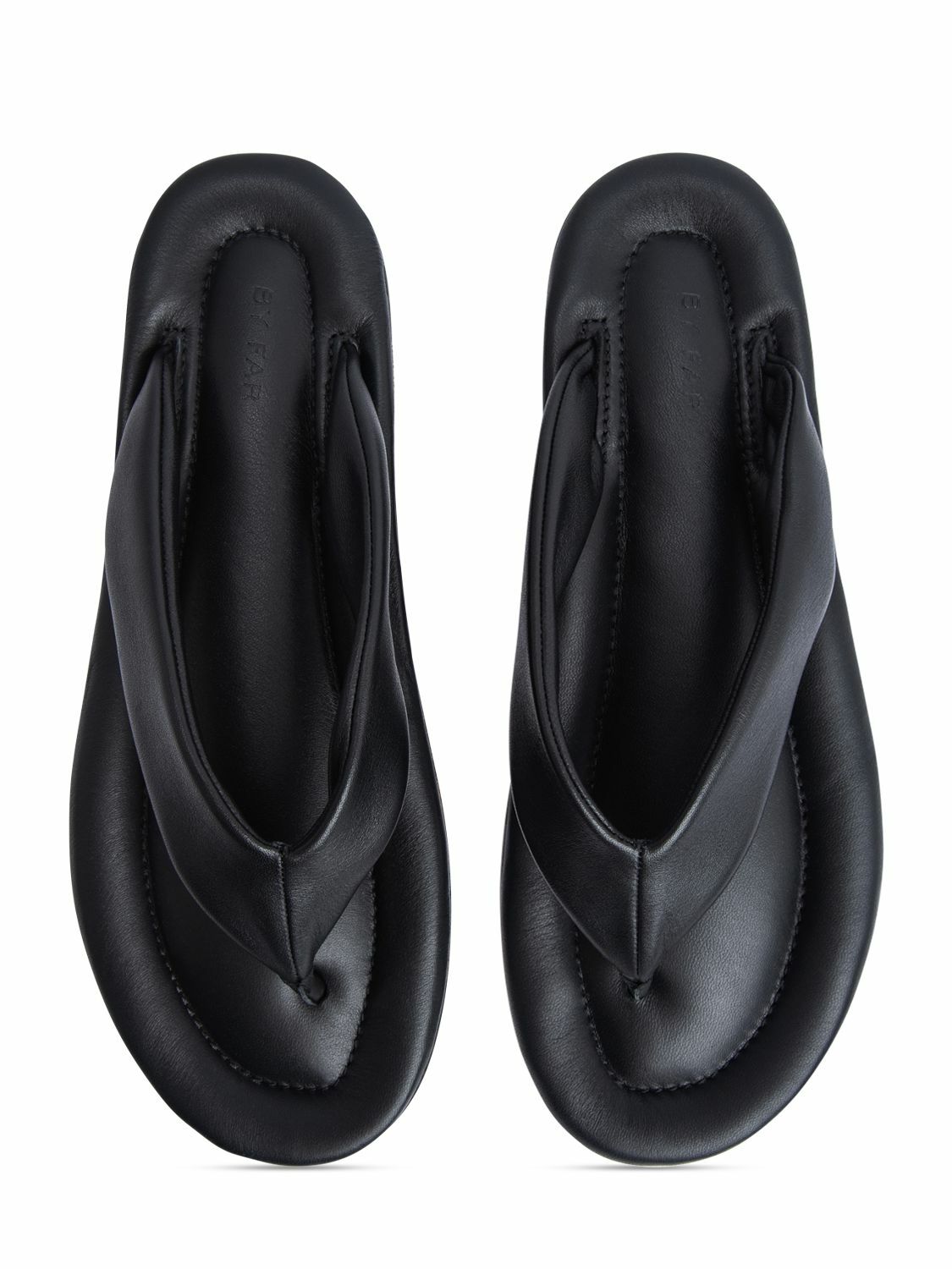 BY FAR - 10mm Dasha Leather Flats By Far