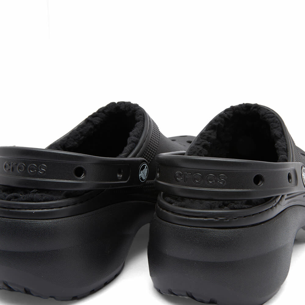 Crocs Women's Classic Platform Lined Clog in Black Crocs