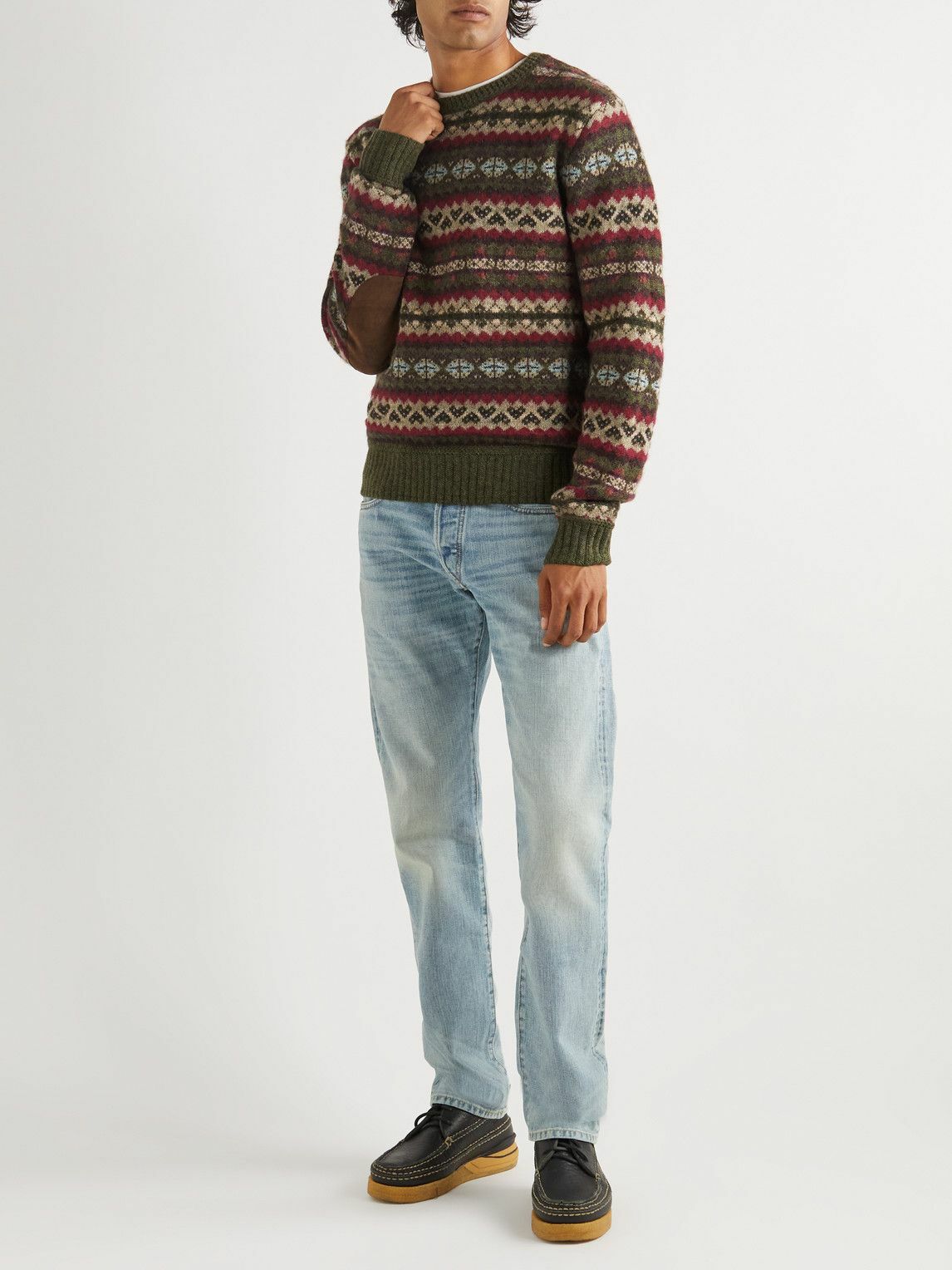 RRL - Fair Isle Wool and Alpaca-Blend Sweater - Brown RRL