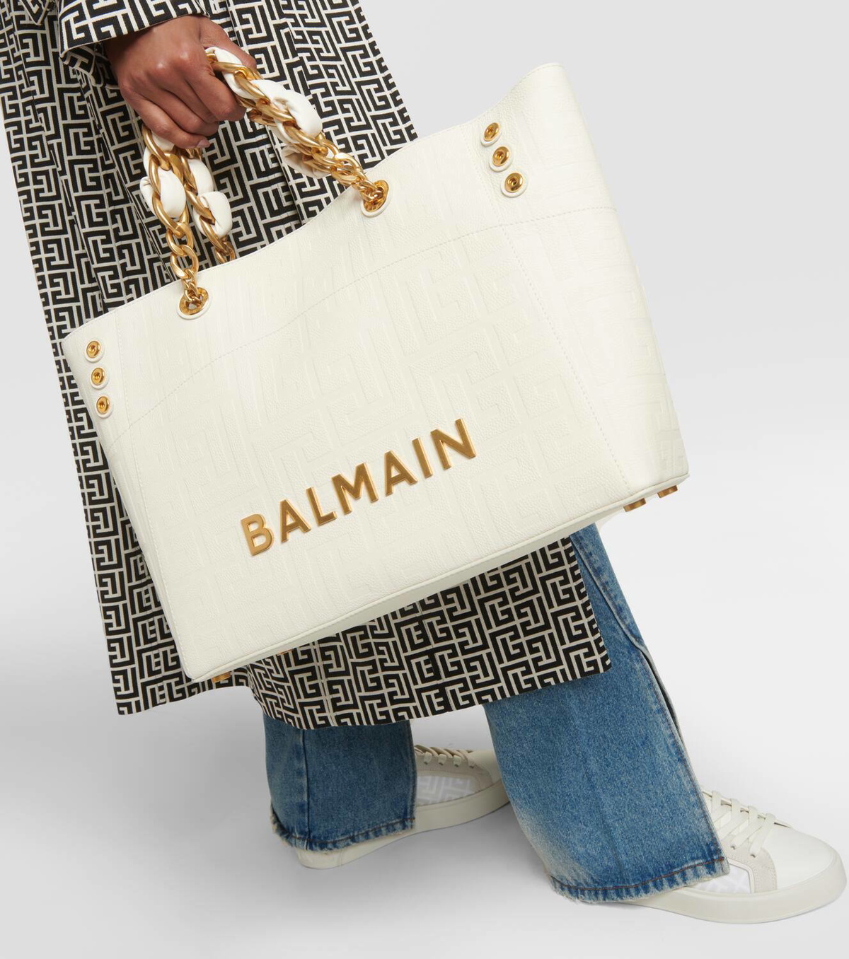 Balmain 1945 leather tote bag Balmain