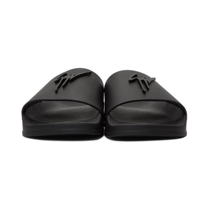 Giuseppe Zanotti Black Laburela Pool Slides Giuseppe Zanotti