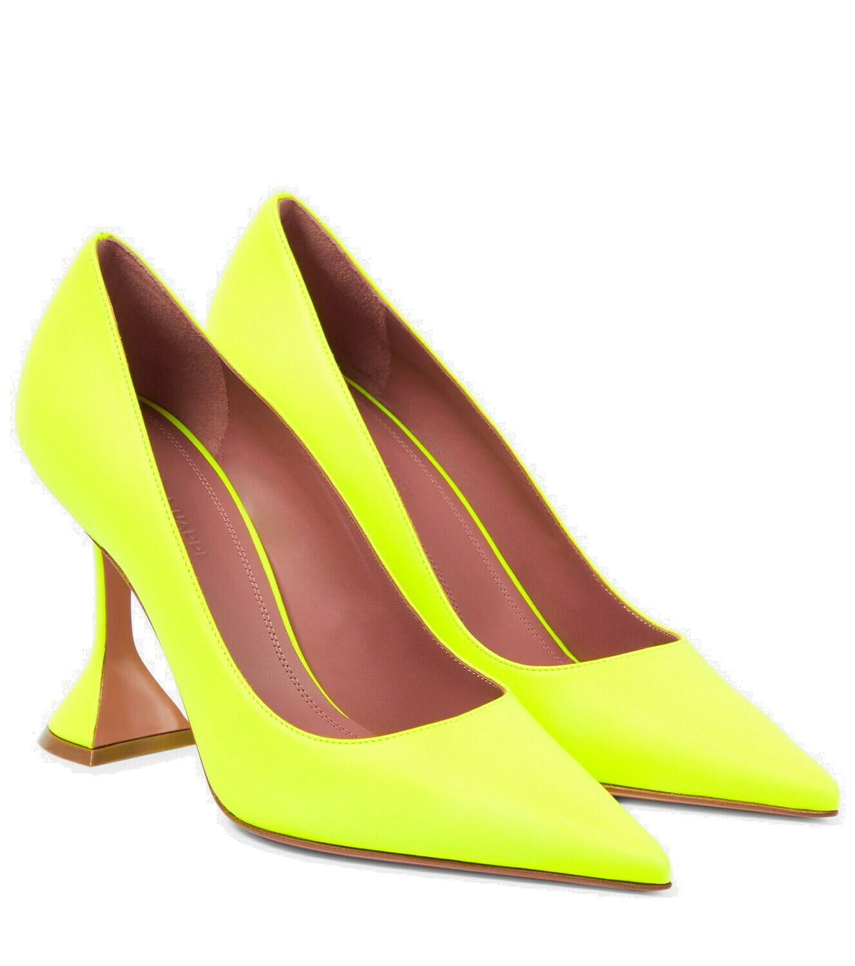 Amina Muaddi Ami leather pumps Amina Muaddi