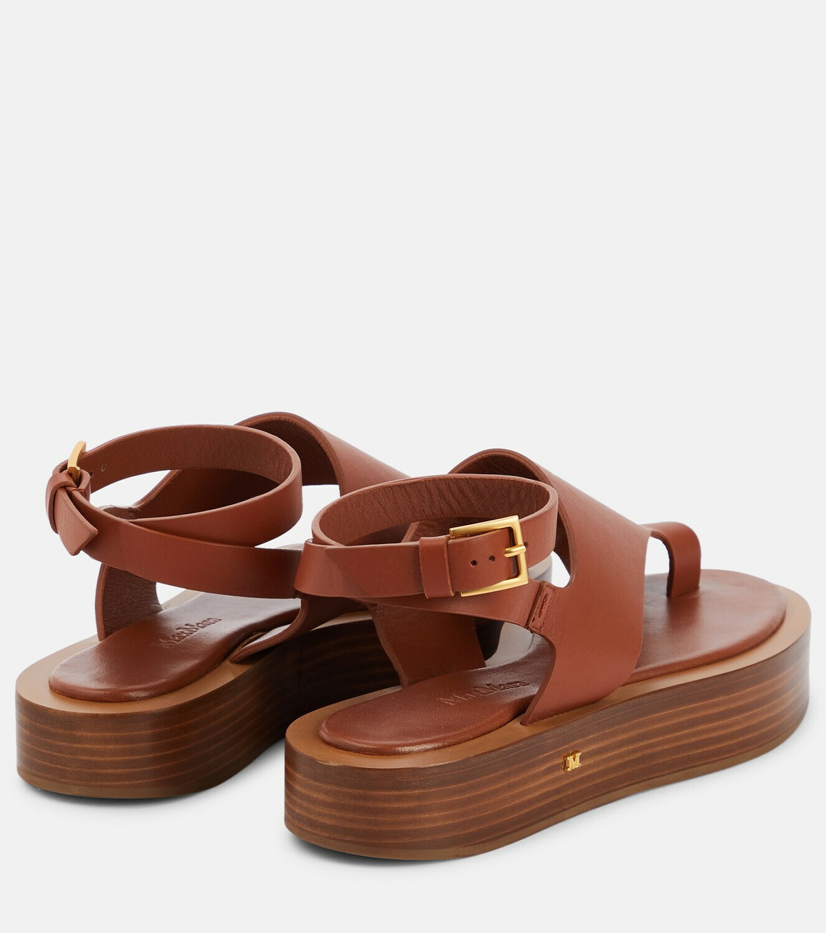 Max Mara - Platform leather sandals Max Mara