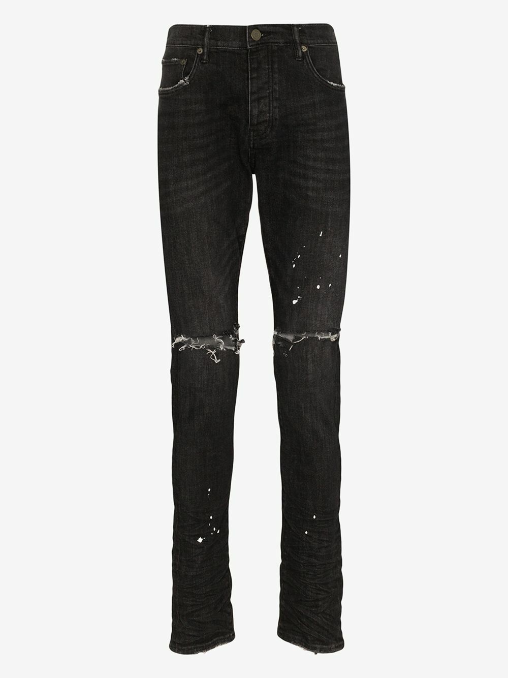 Purple Brand Distressed Ripped Knee Jeans Purple Brand