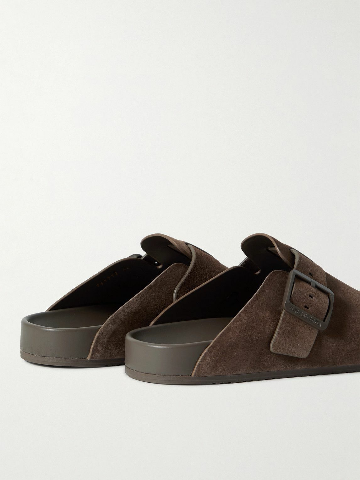 Balenciaga - Sunday Suede Mules - Brown Balenciaga