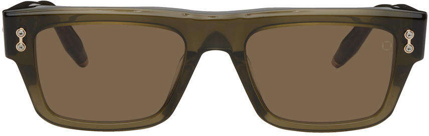 Akoni Green Leo Sunglasses