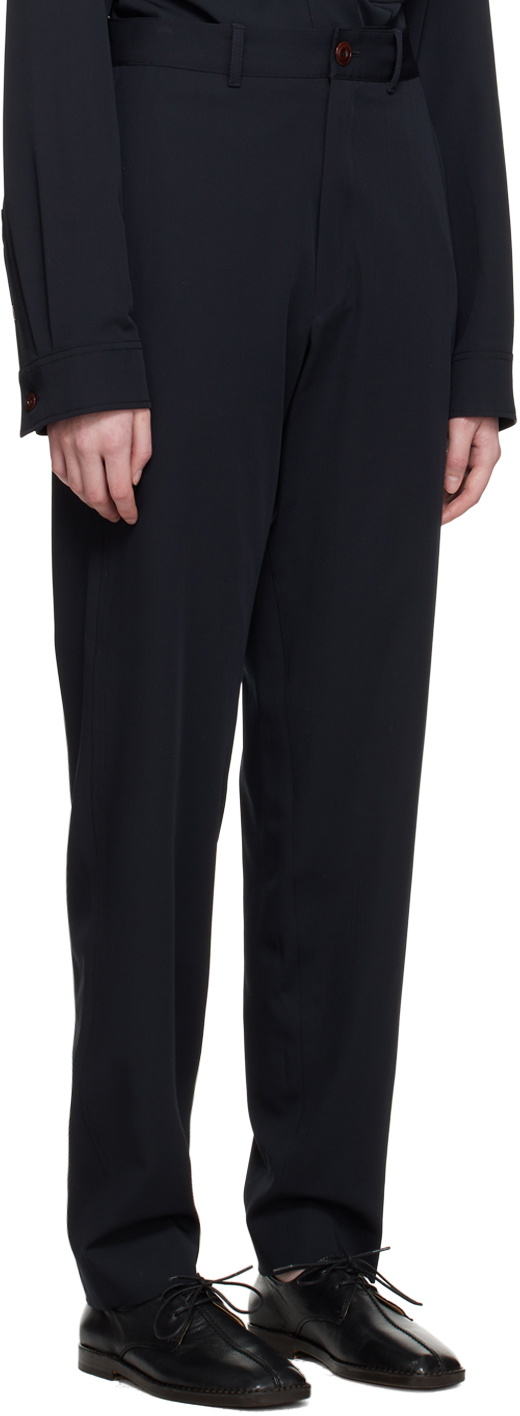 LEMAIRE Black Loose Suit Trousers Lemaire