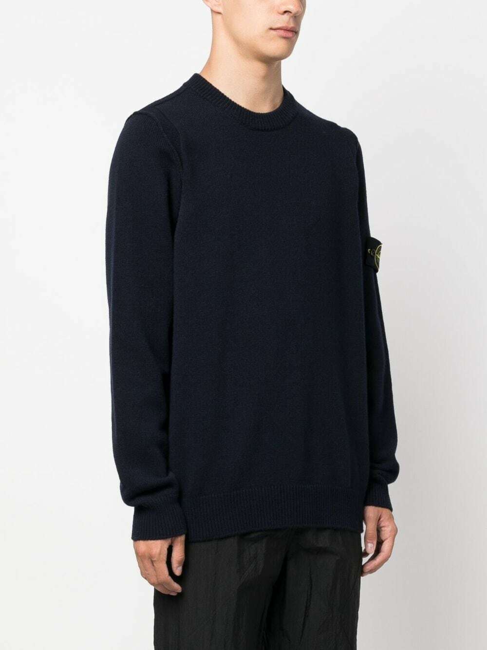 STONE ISLAND - Wool Pullover With Logo Stone Island