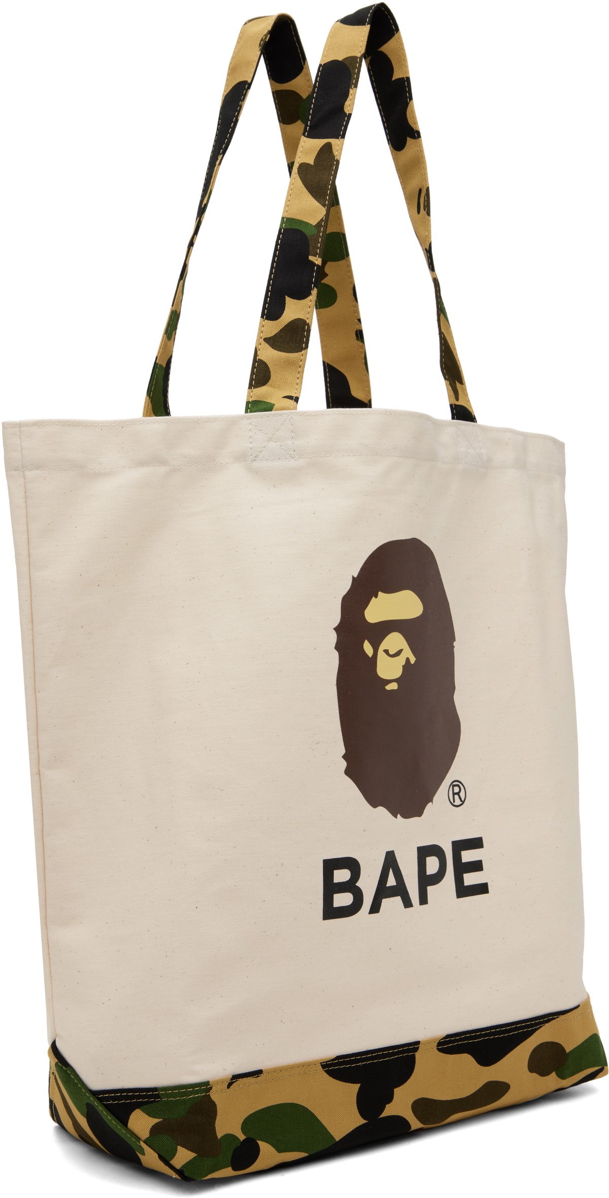 BAPE Off-White 1st Camo Ape Head Tote A Bathing Ape