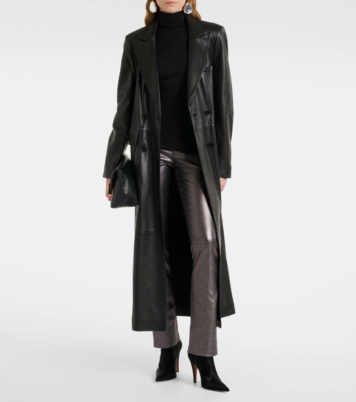 Stouls Cherilyn leather flared pants Stouls