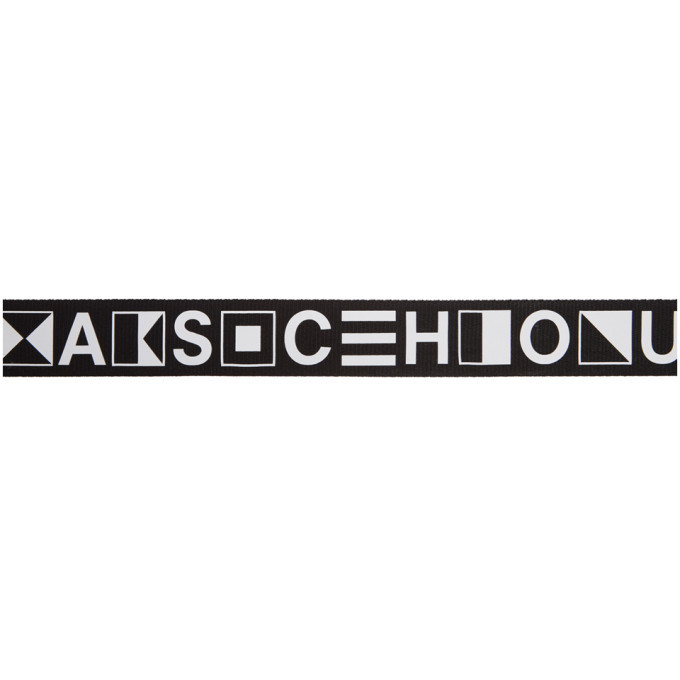 Proenza Schouler Black PSWL Webbing Logo Belt Proenza Schouler