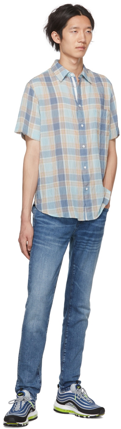 rag & bone Blue Gus Shirt Rag and Bone