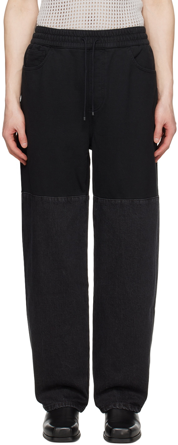AMOMENTO Black Paneled Jeans AMOMENTO