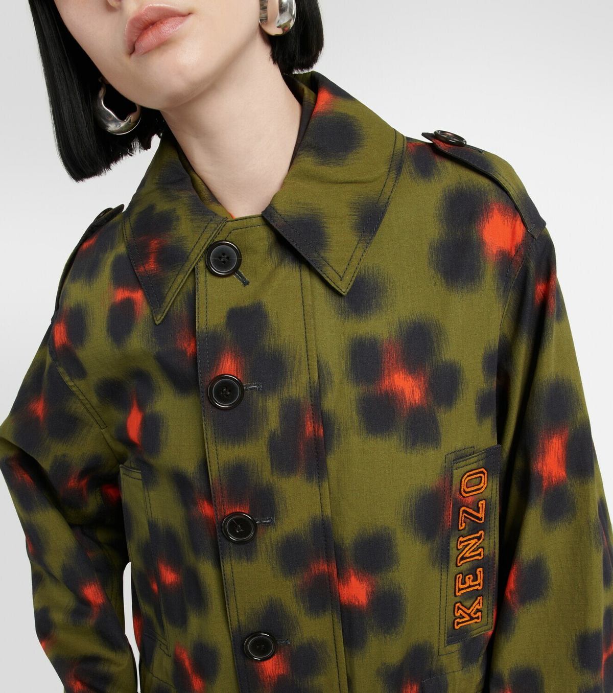 Kenzo - Leopard-print cotton parka Kenzo