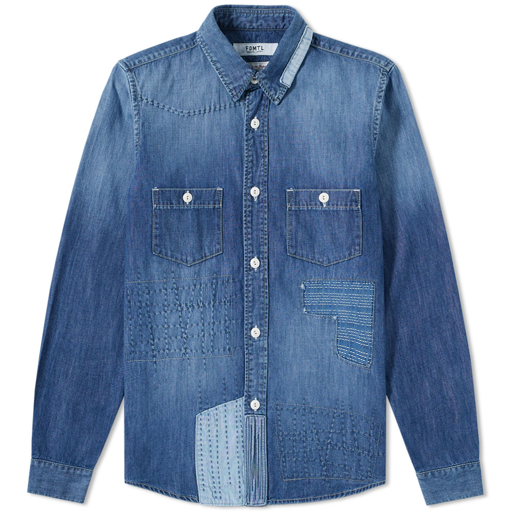 FDMTL Patchwork Denim Shirt FDMTL