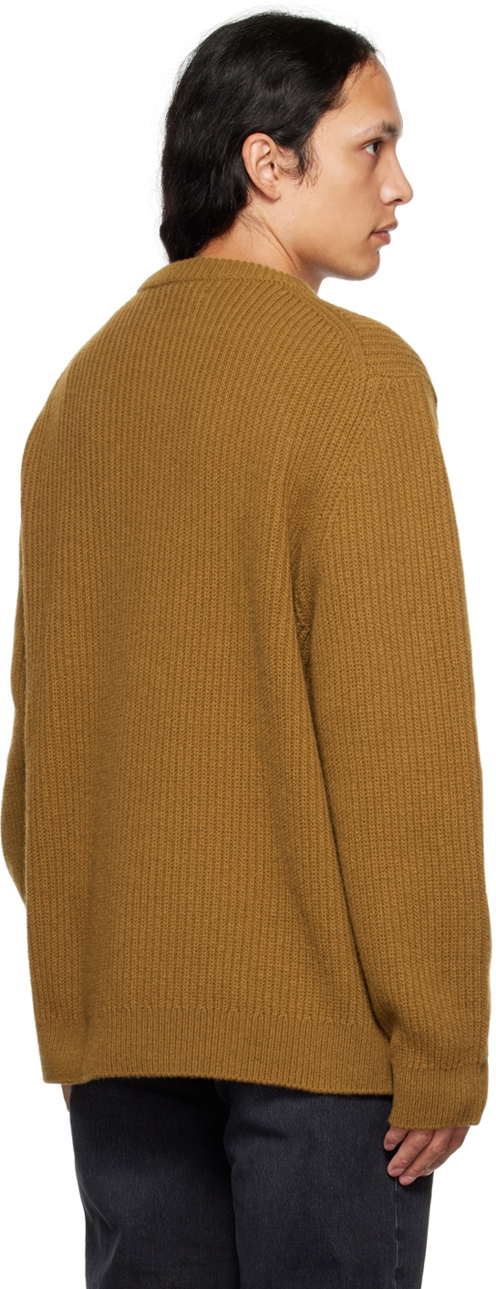 Nudie Jeans Tan August Sweater Nudie Jeans Co