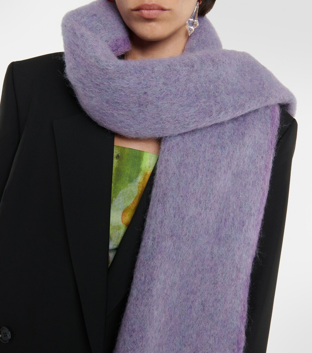 Acne Studios Alpaca and wool-blend scarf Acne Studios