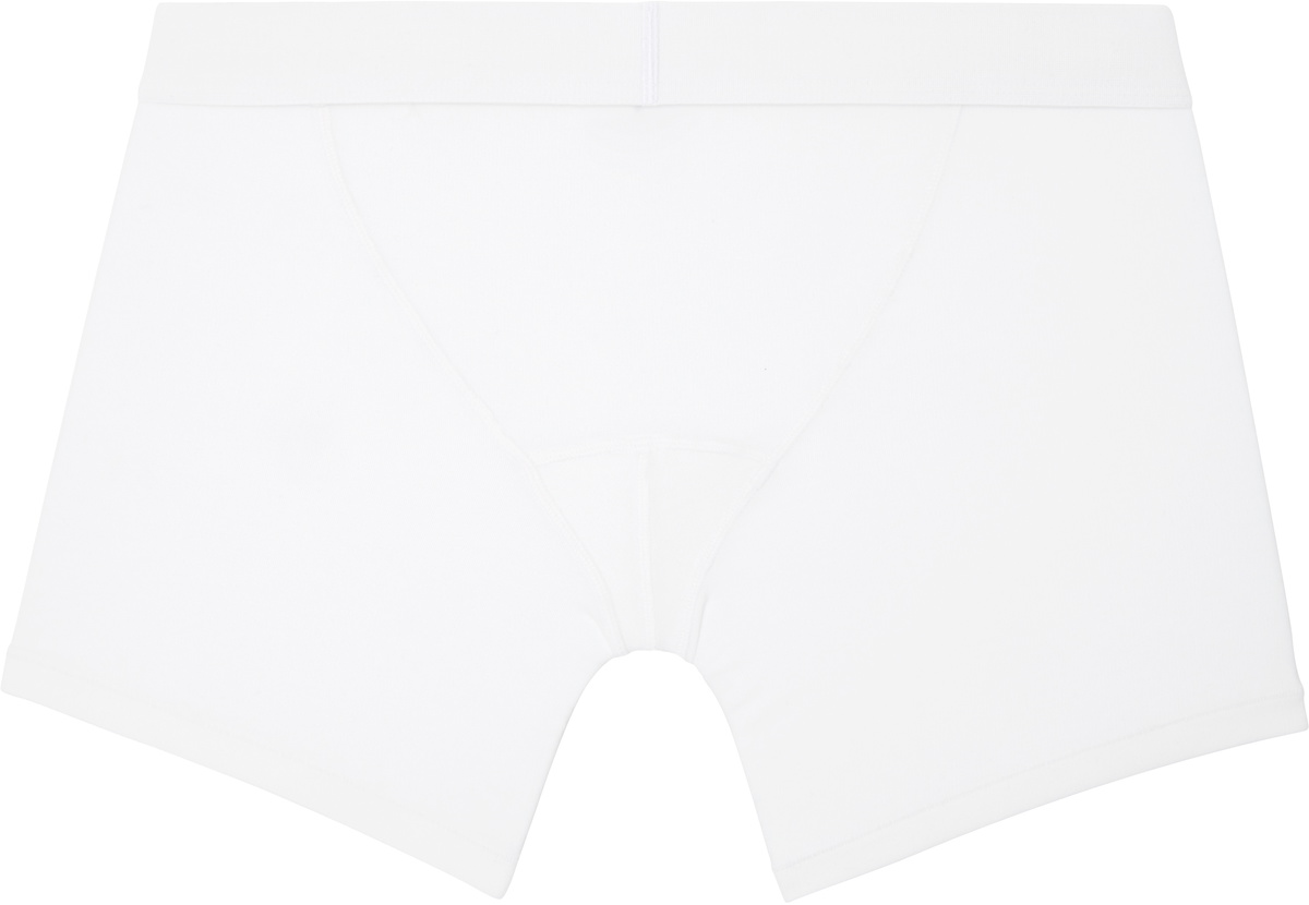 SKIMS Three-Pack White SKIMS Cotton 5 Boxer Briefs SKIMS