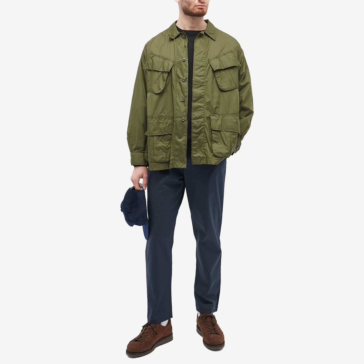 Universal Works Men's Twill Military Chino in Navy Universal Works