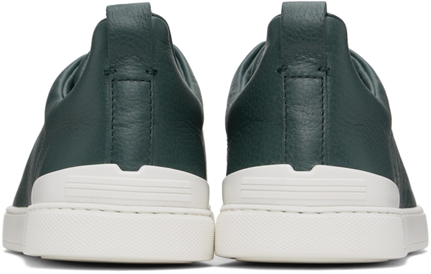 ZEGNA Green Triple Stitch Sneakers Zegna