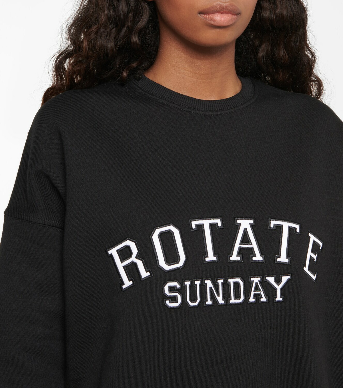 Rotate Birger Christensen Iris logo cotton sweatshirt ROTATE Birger ...