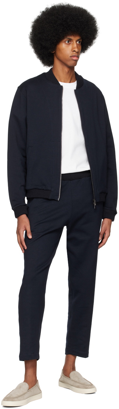 Massimo Alba Navy Nico Bomber Jacket Massimo Alba