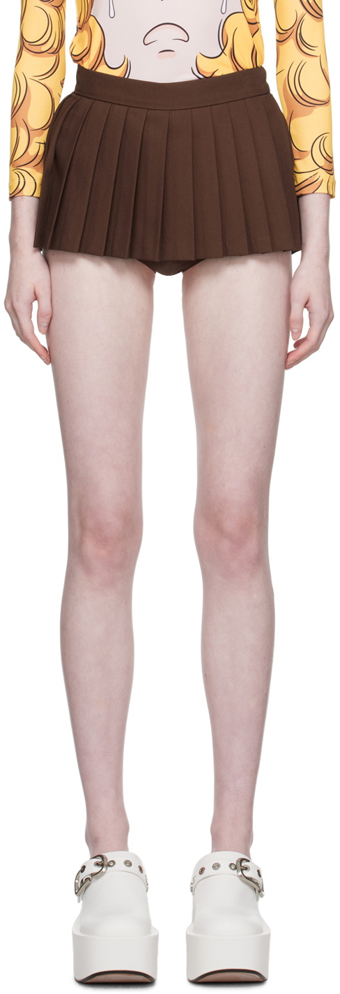 Pushbutton SSENSE Exclusive Brown Skort Pushbutton