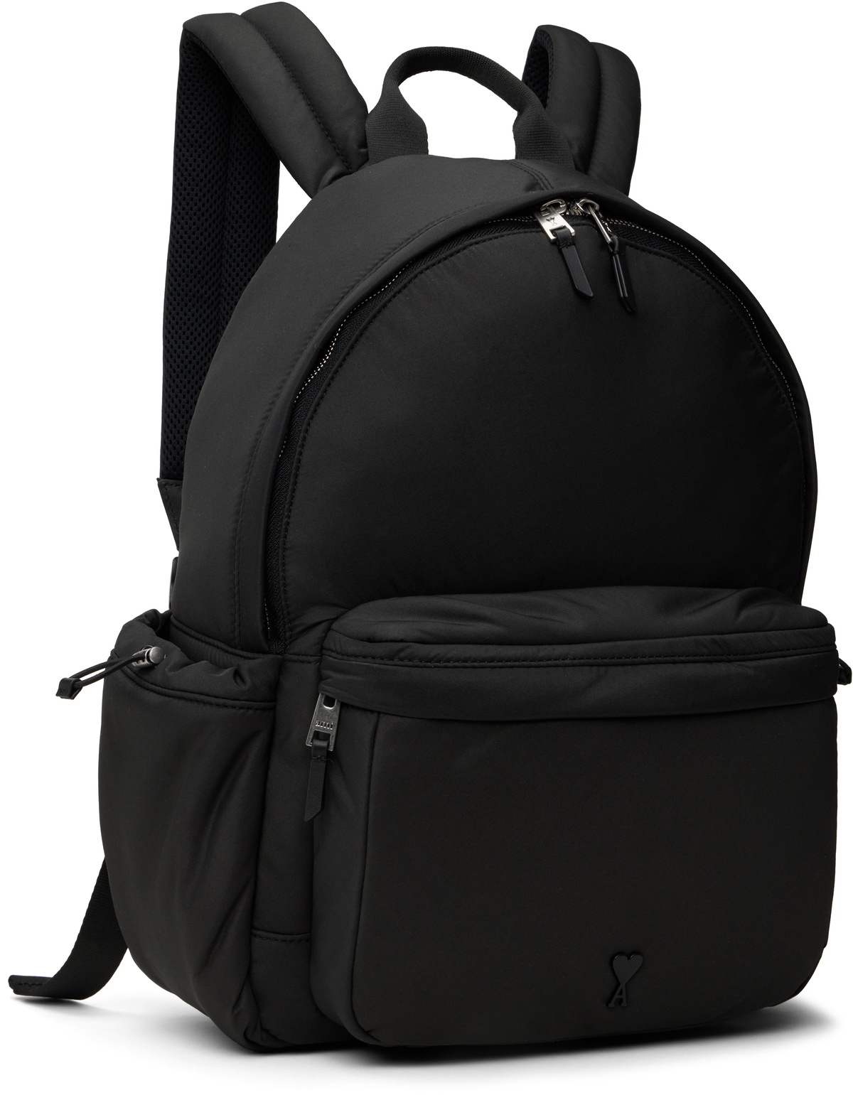AMI Paris Black Ami De Coeur Backpack AMI