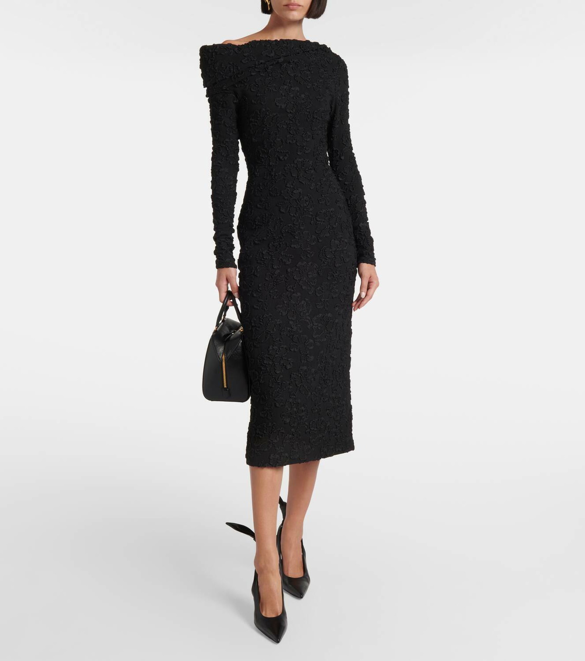 Givenchy Floral off-shoulder midi dress Givenchy