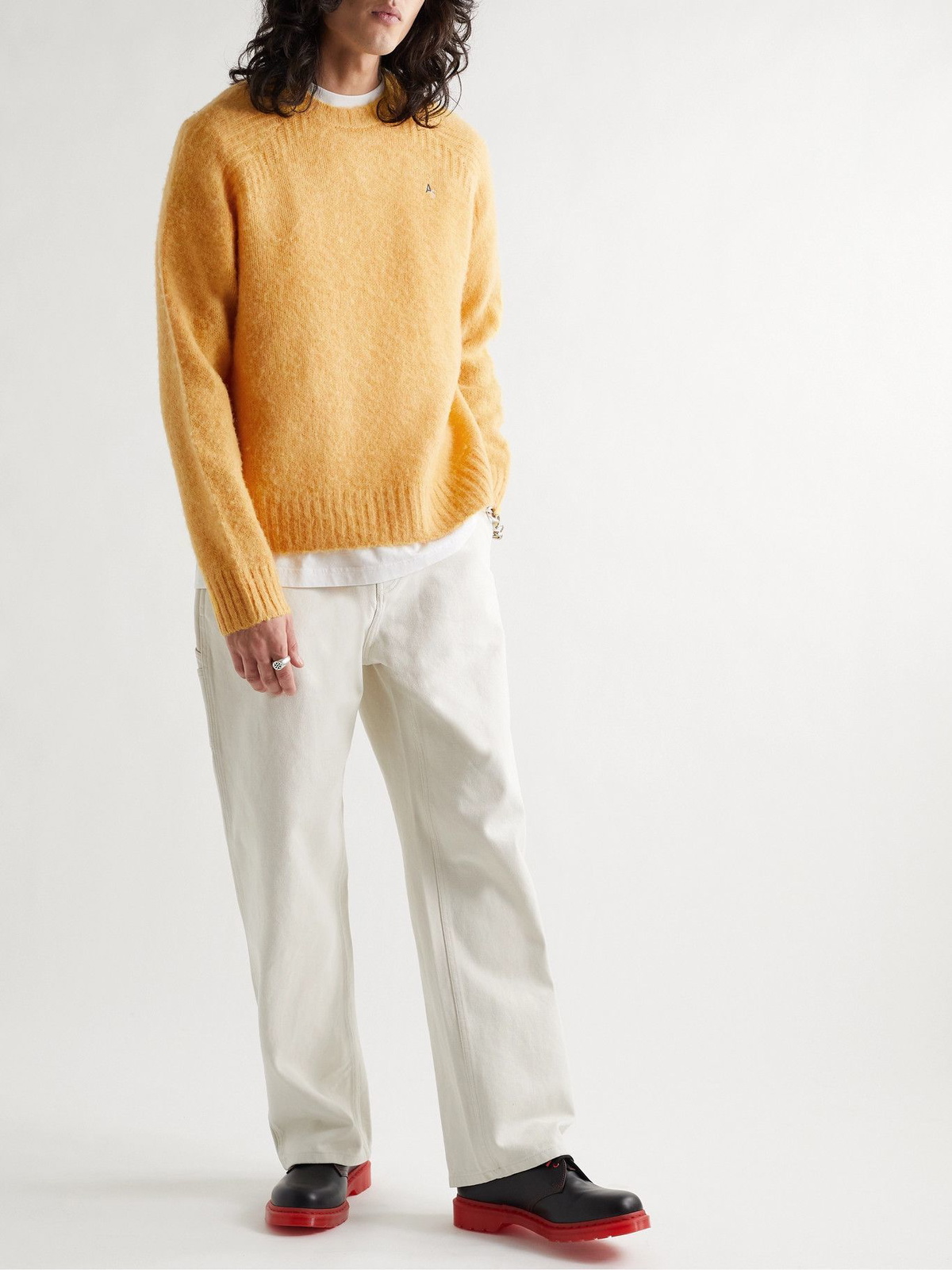Acne Studios - Brushed Shetland Wool Sweater - Yellow Acne Studios