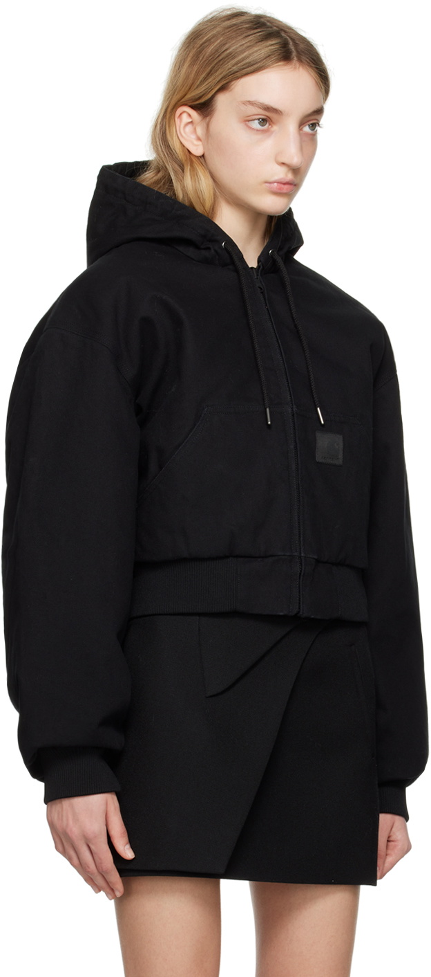 WARDROBE.NYC Black Carhartt Edition WIP Drawstring Reversible Bomber ...