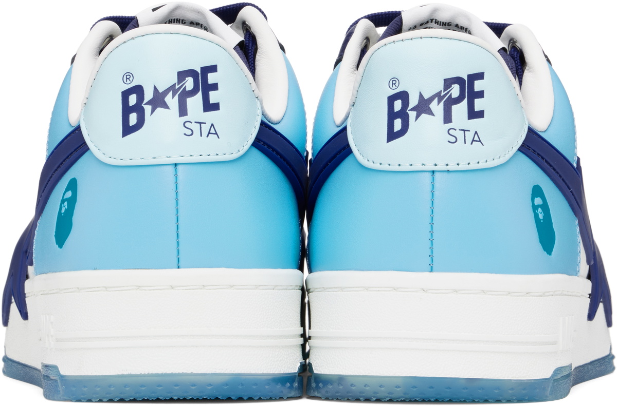 BAPE White & Blue BAPE STA OS Sneakers A Bathing Ape