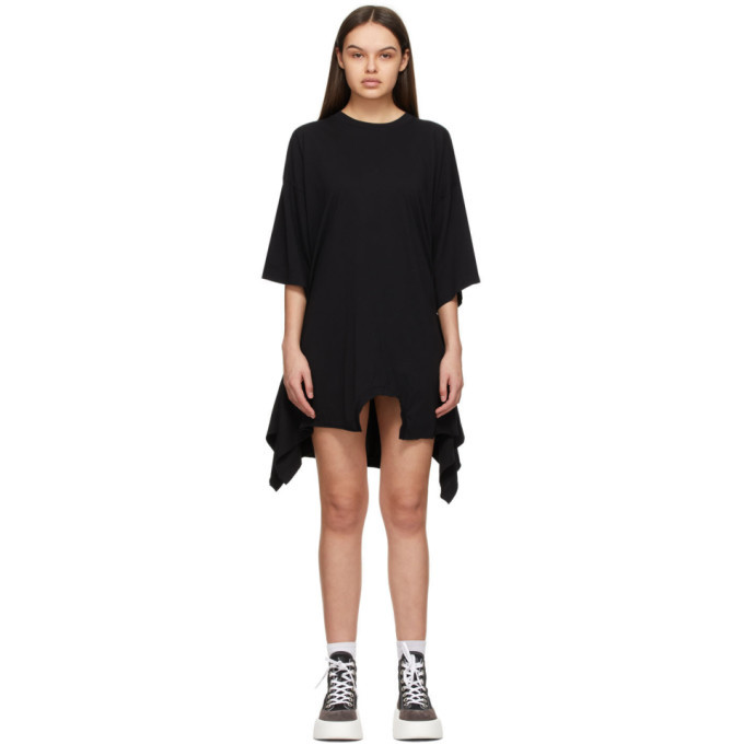 MM6 Maison Margiela Black Double Tee Dress MM6 Maison Margiela