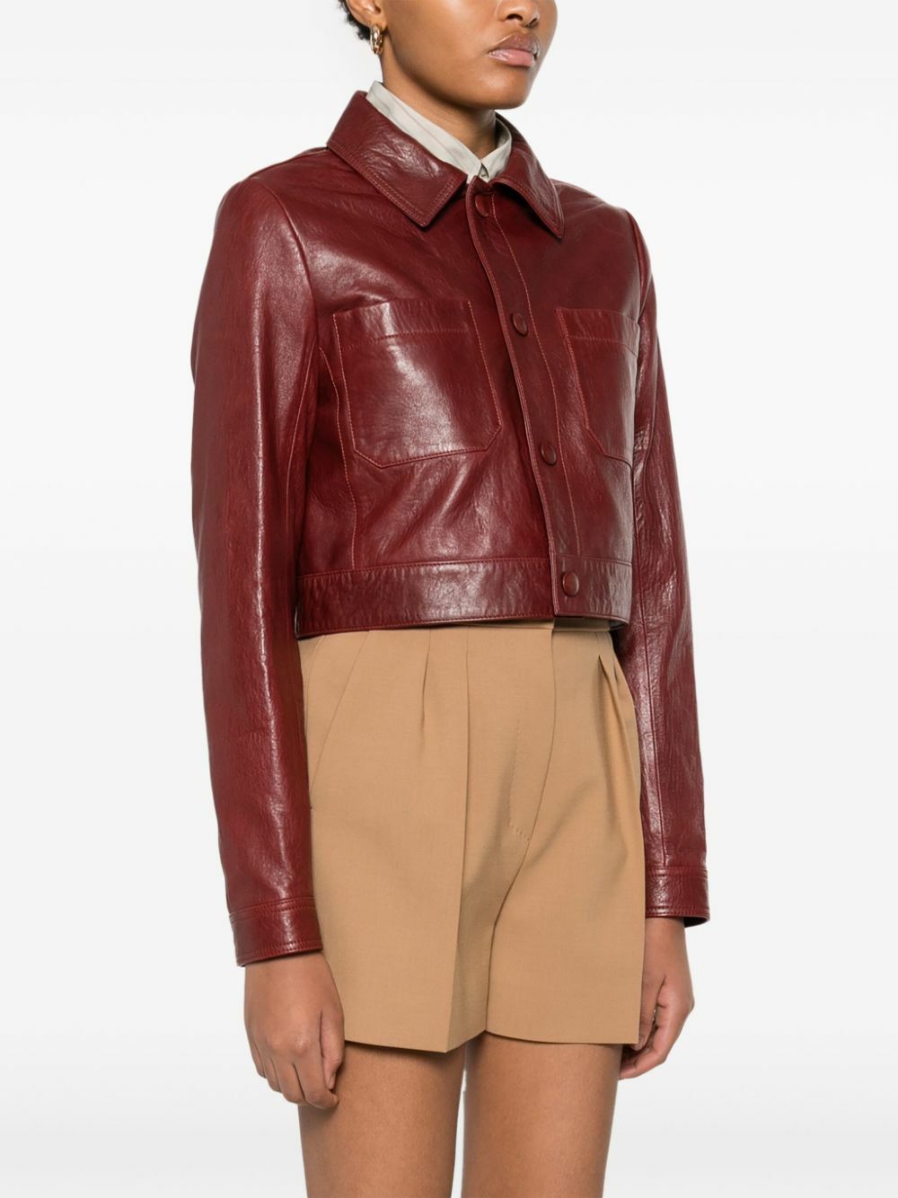 FRAME Leather Jacket Frame Denim