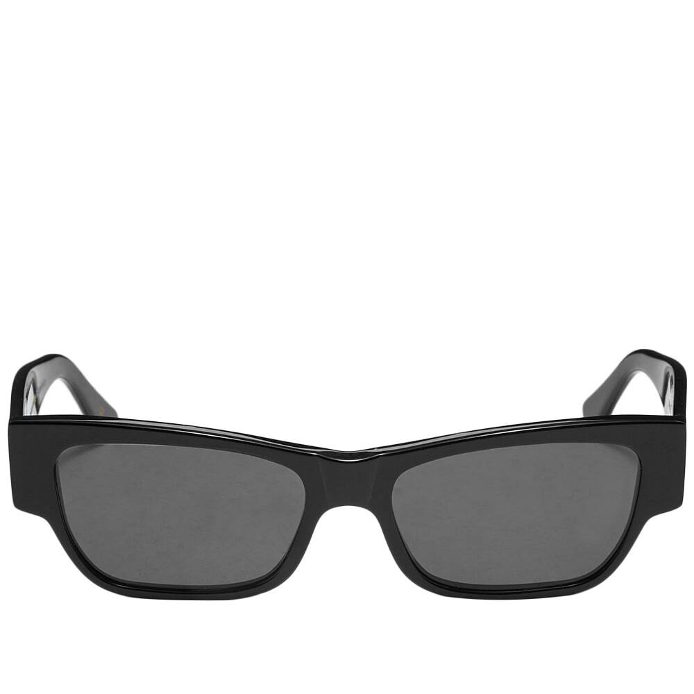 Colorful Standard Sunglass 04 in Deep Black Solid/Black Colorful Standard