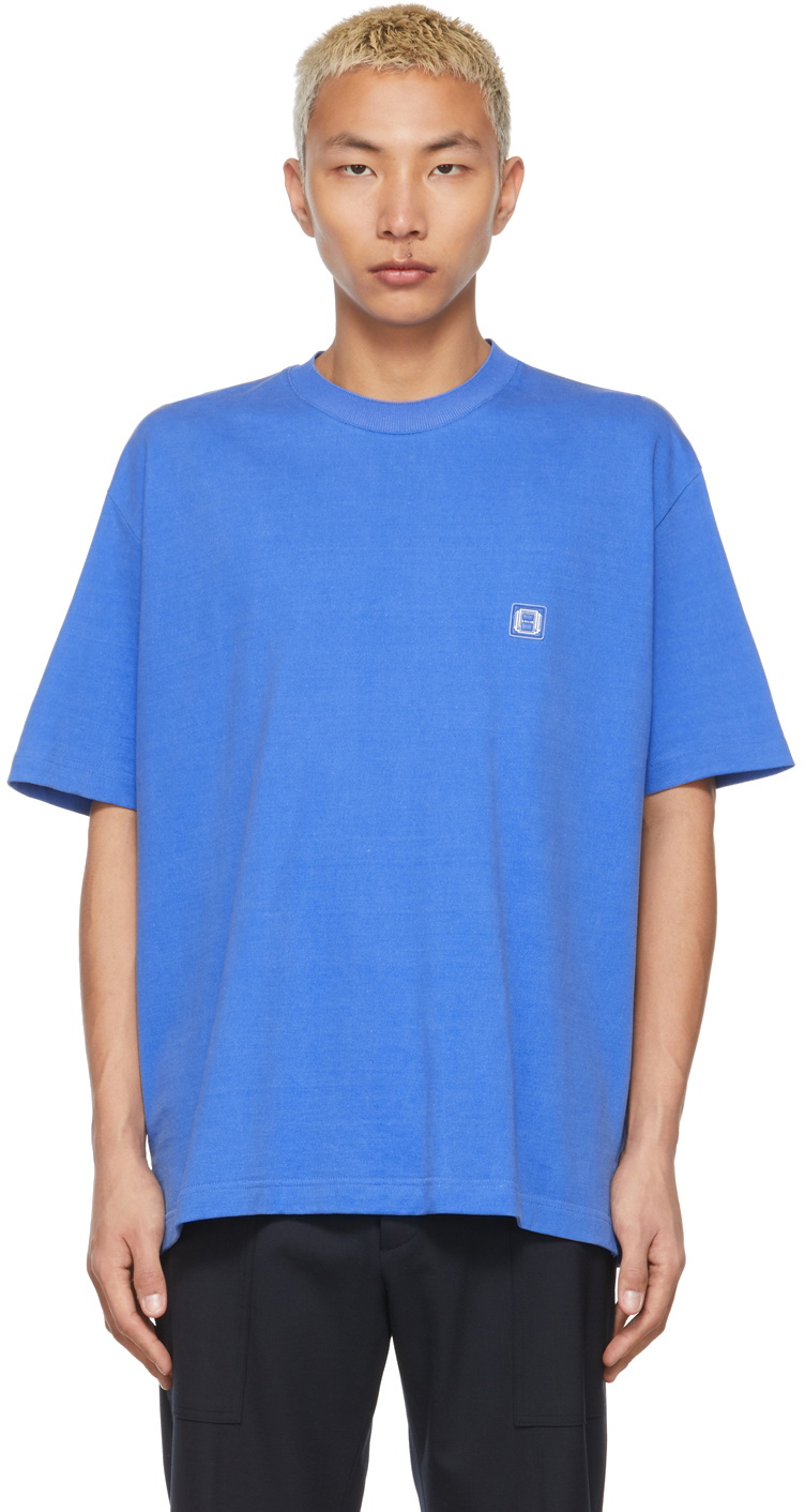 Solid Homme Blue Logo T-Shirt Solid Homme