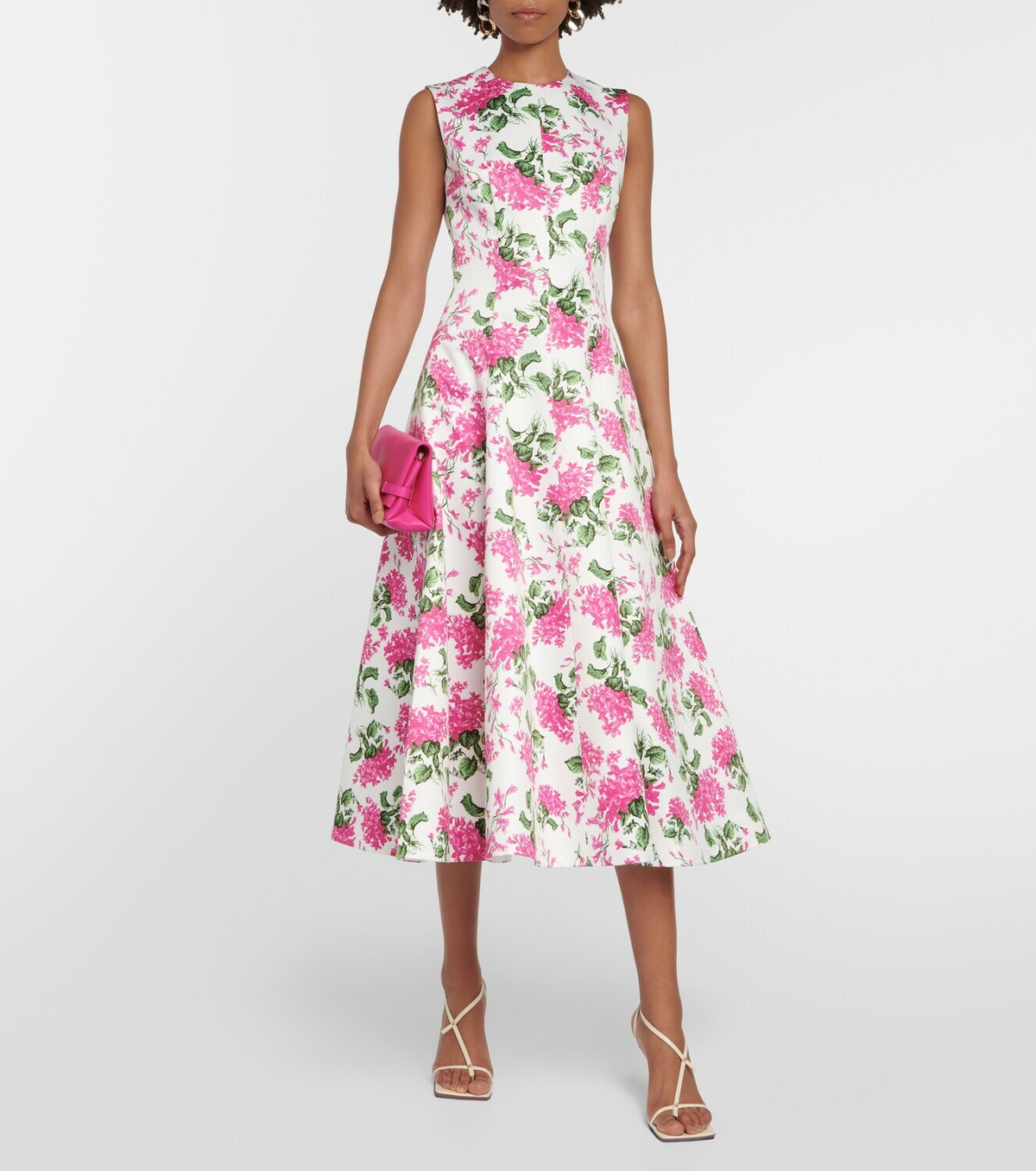 Emilia Wickstead Mara floral taffeta faille midi dress Emilia Wickstead
